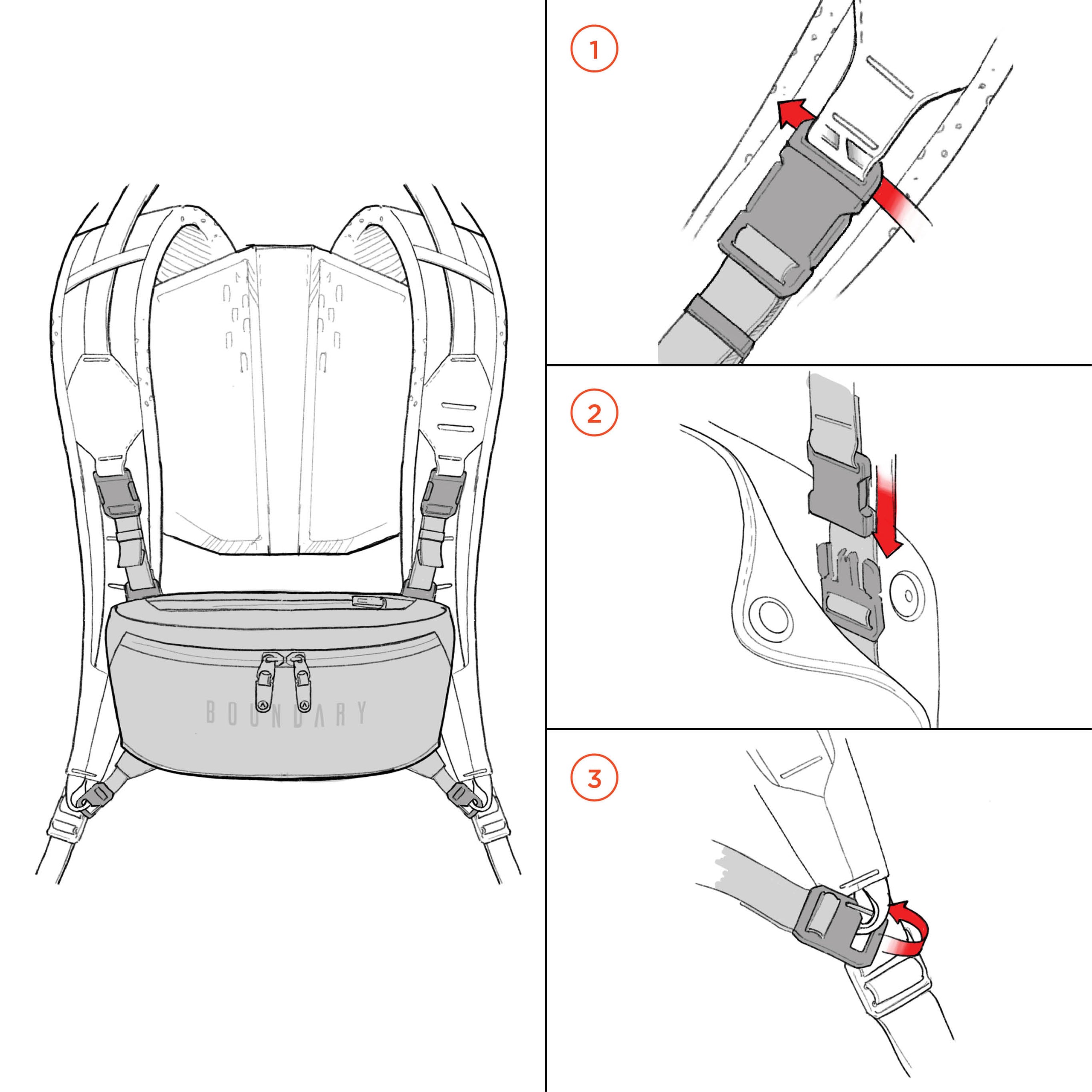 Camera-Ready Waist Pack for Secure Storage – Boundary Supply